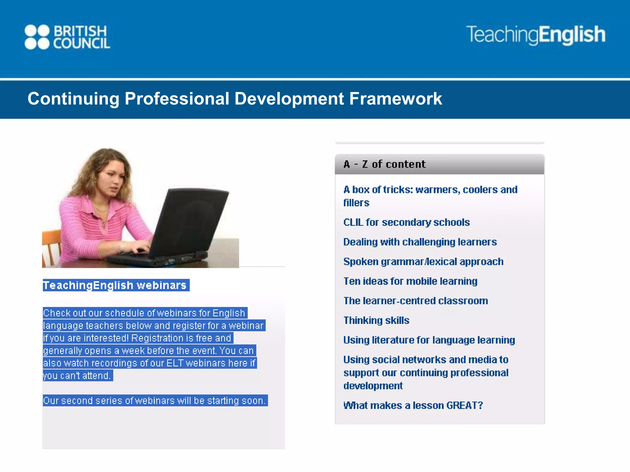 Continuing Professional Development for Teachers | PPT