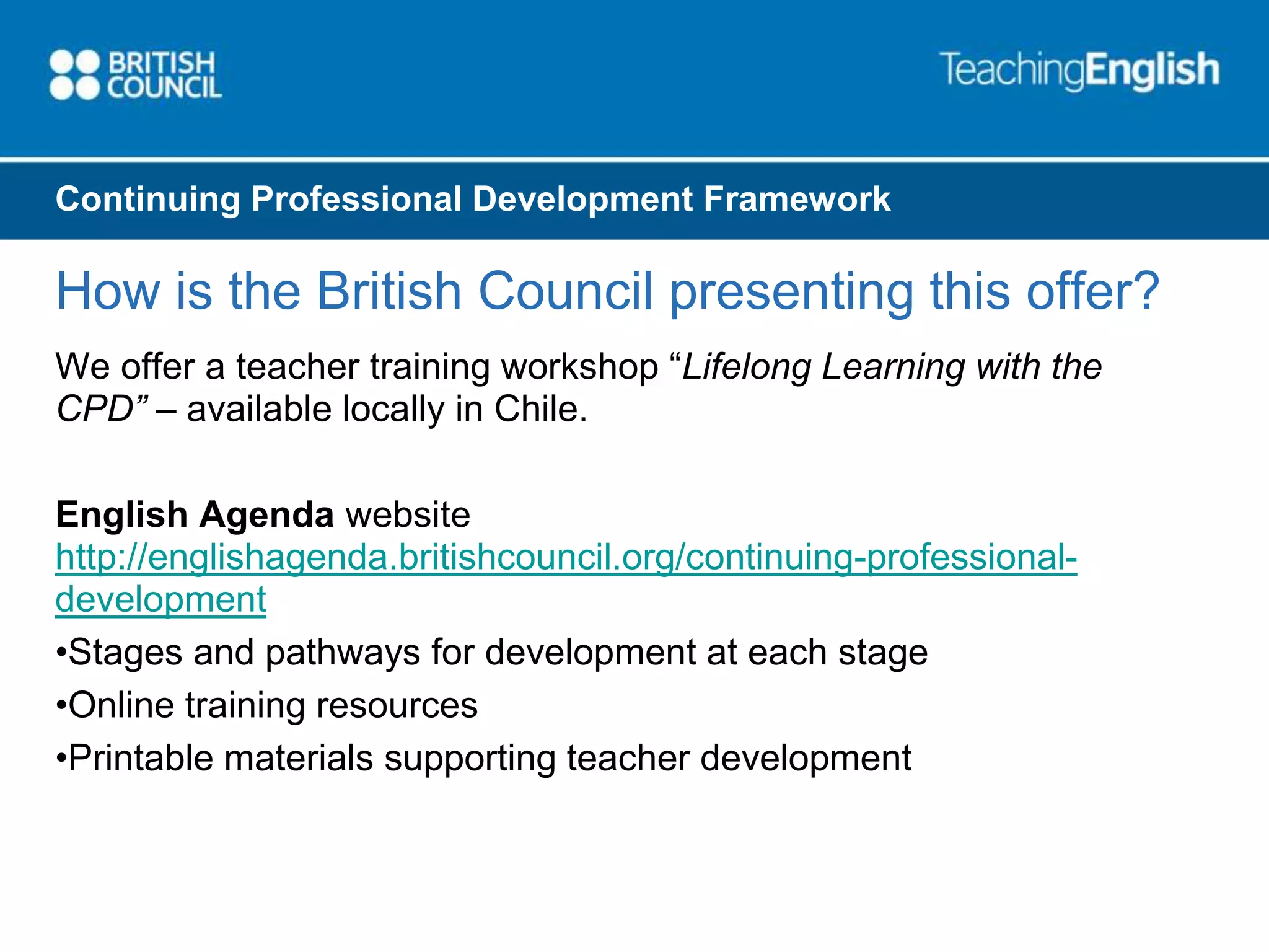 Continuing Professional Development for Teachers | PPT