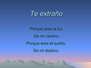 Te extraño | PPT