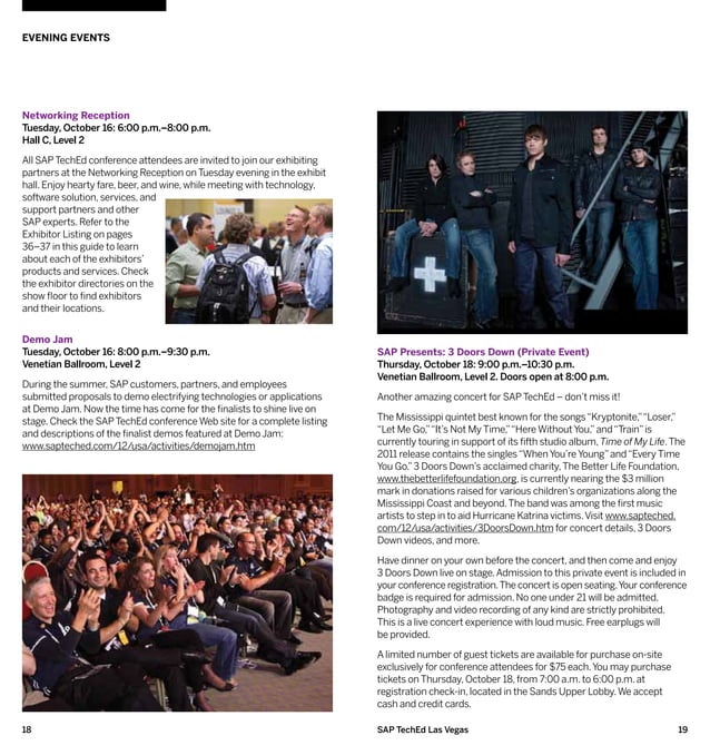 SAP TechEd Las Vegas Onsite Guide | PDF | Technology Industry | Industries