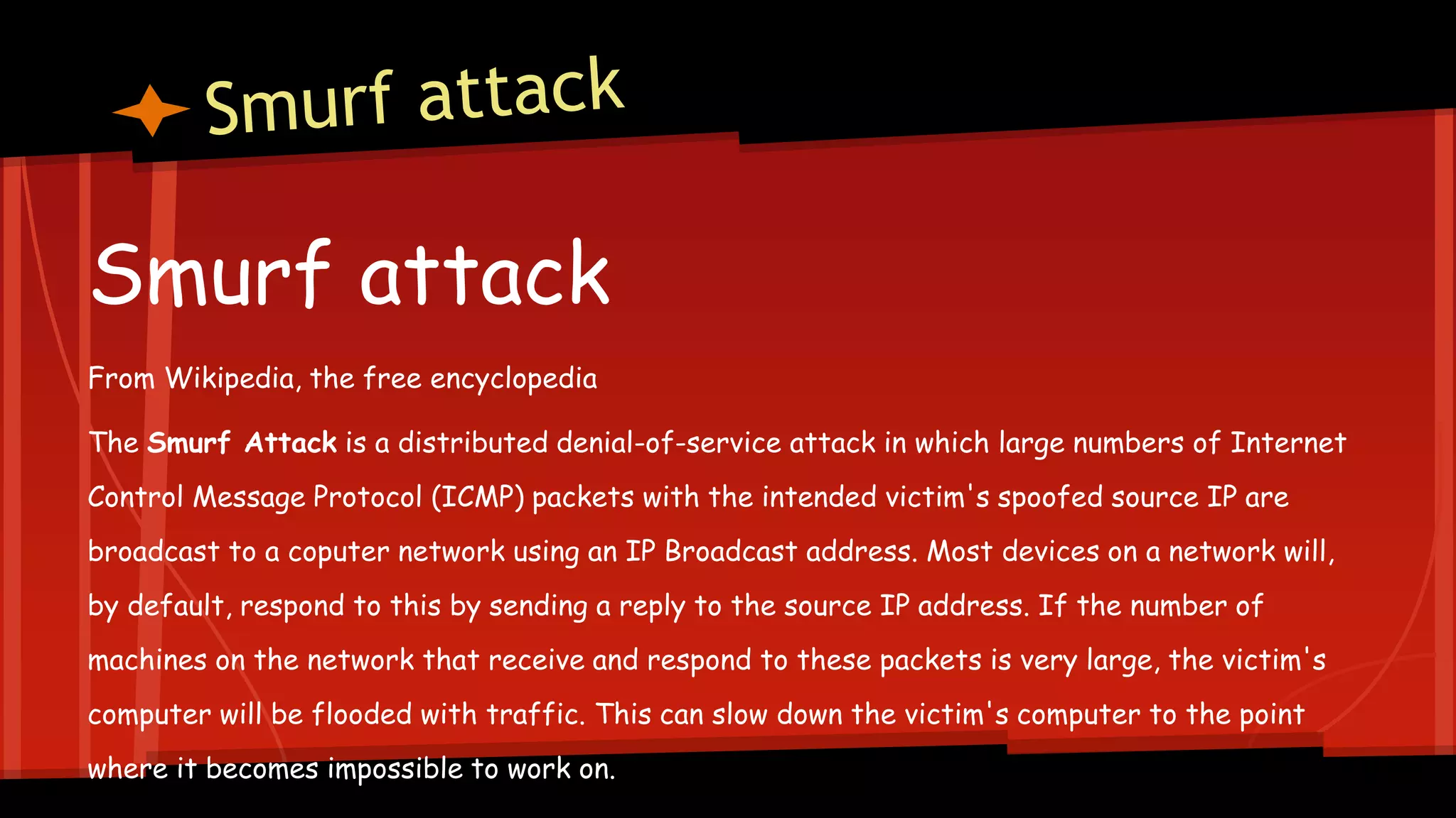 Denial of service attack | PPTX