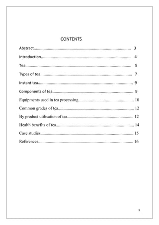 Tea processing | DOCX