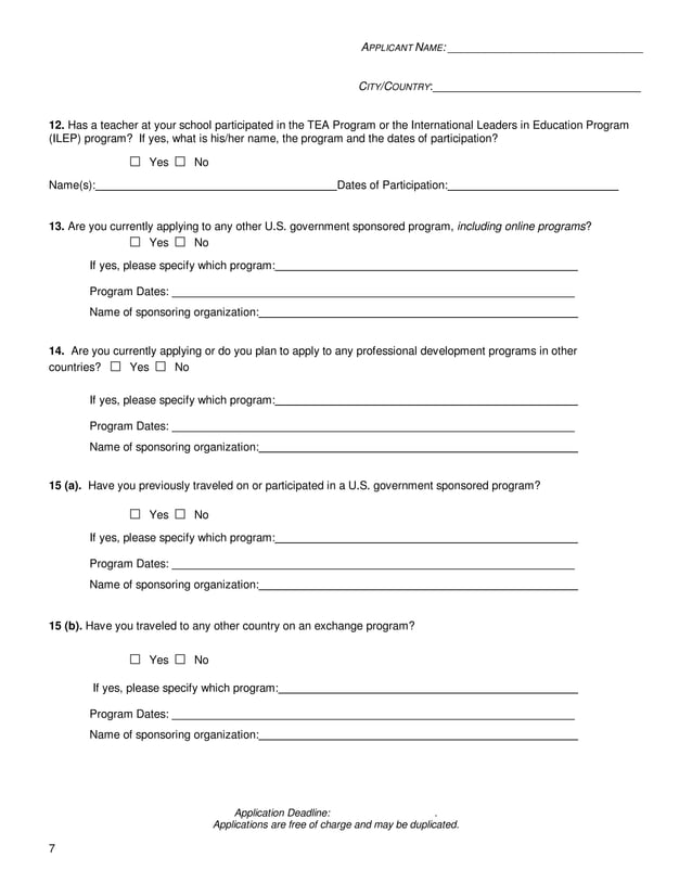 Tea application-2012 | PDF