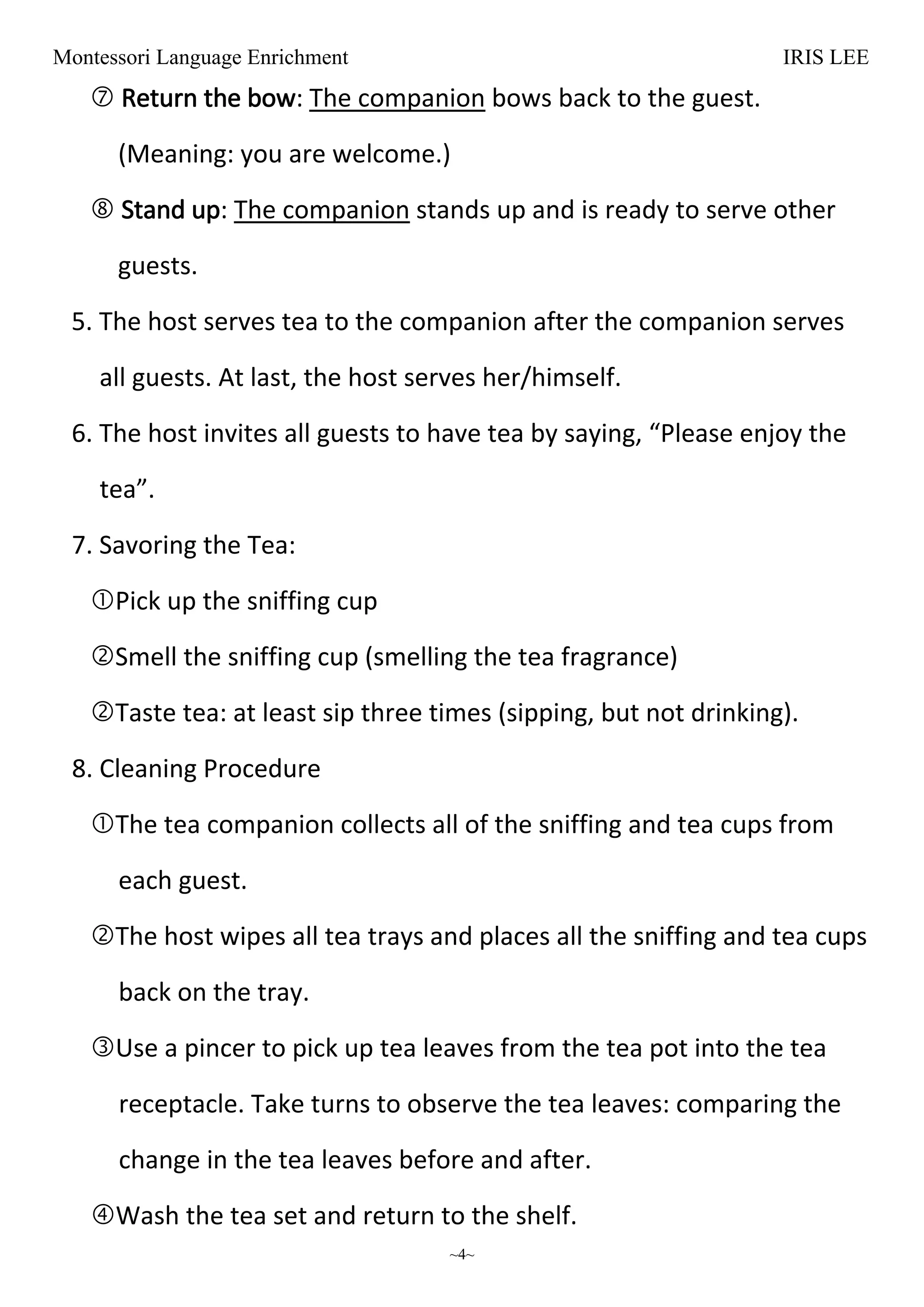 01 Tea Ceremony_Lesson Plan | PDF