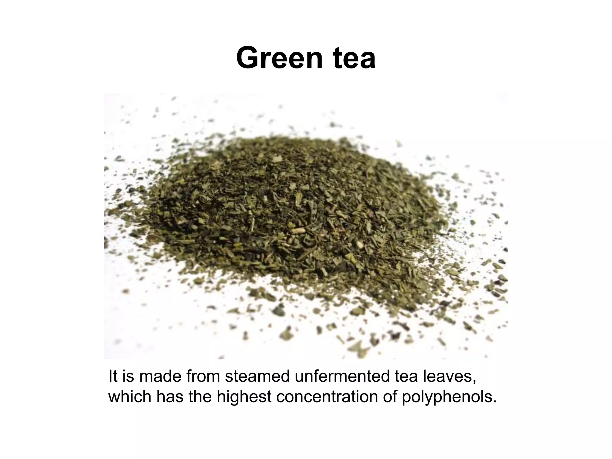 Tea and herbal tea health benefits | PPTX