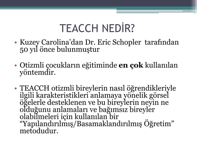 TEACCH | PPT