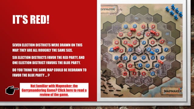 Gerrymandering: What, How, and Why? With Mapmaker the Game | PPTX ...