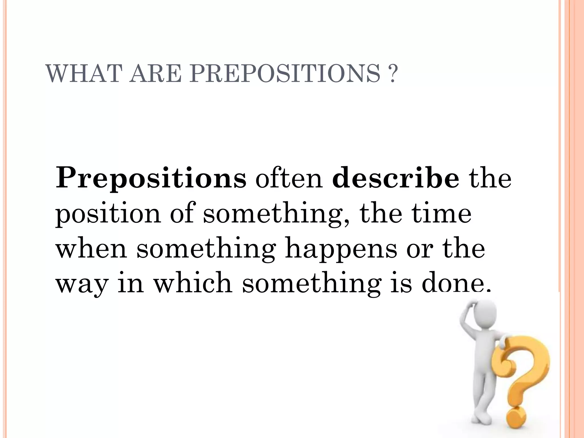 Preposition of time | PPT