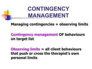 Teach 6 contingency management | PPTX