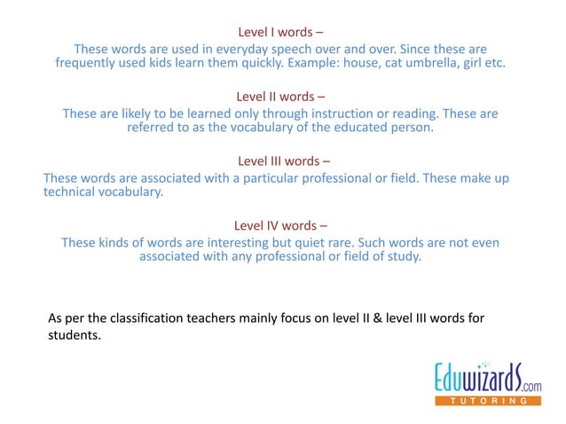 Teach and develop vocabulary | PPT