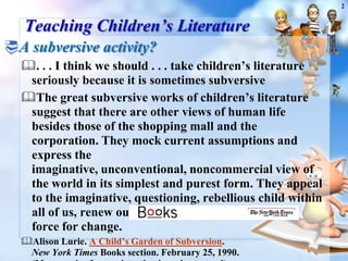 Teaching Children's Literature | PPTX