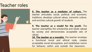 TEACHE-ROLES.pptx. Teaching Profession.. | PPTX