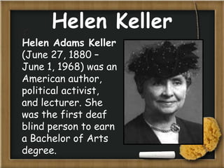 Teacher by Helen Keller | PPT