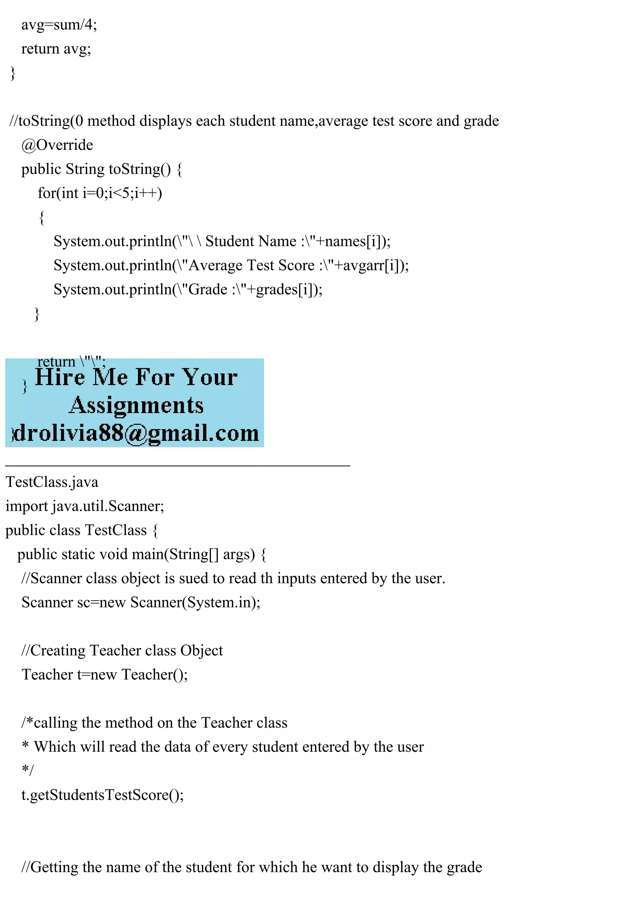 Teacher Javaimport Java Util Arrays Import Java Util Scanner Pdf Free Download