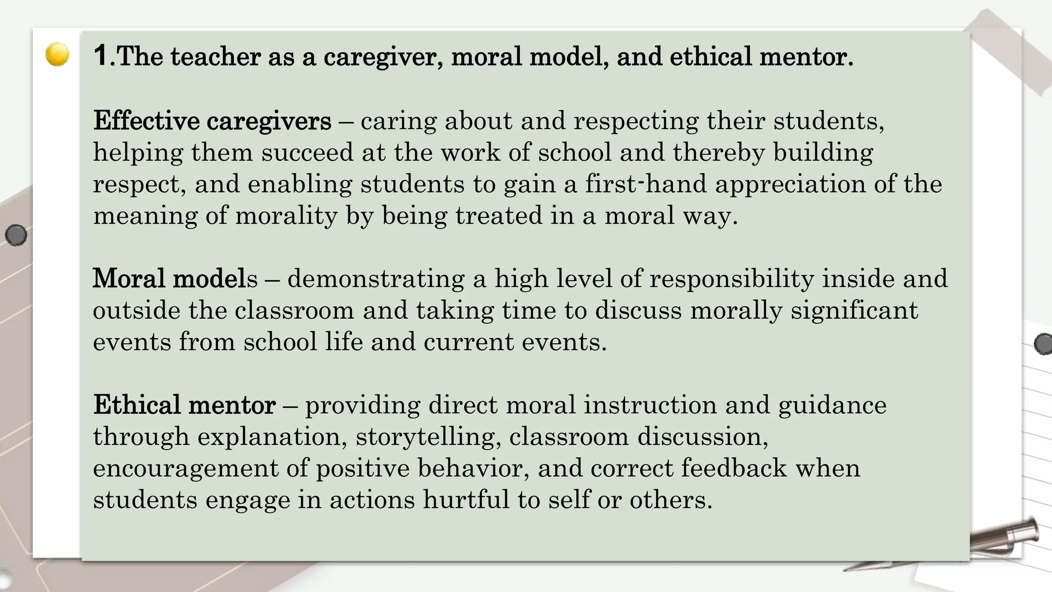 the Teacher as good role model for students.pptx