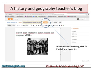 Blogs for history and geography teachers | PPTX | Geography | Science
