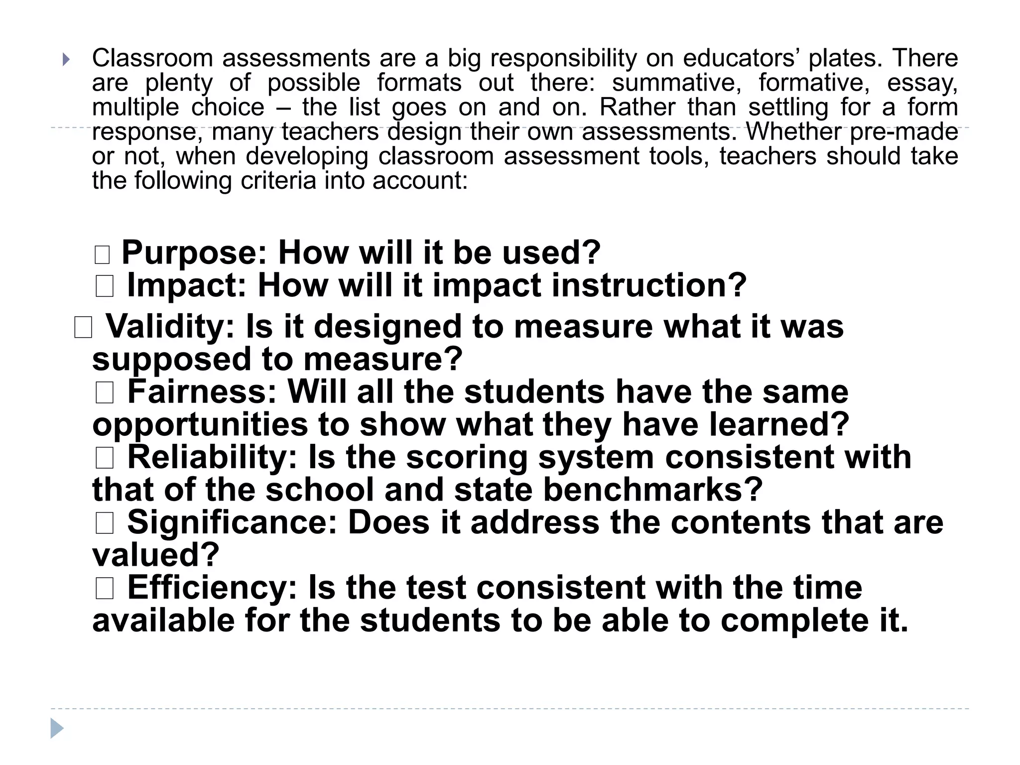 Teacher-made-test.pptx | Standardized Testing | Educational Assessment