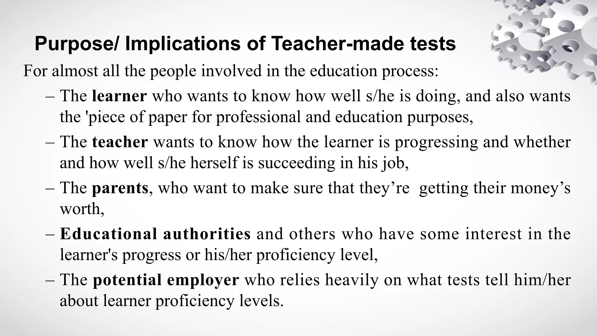 Teacher made-tests | PDF