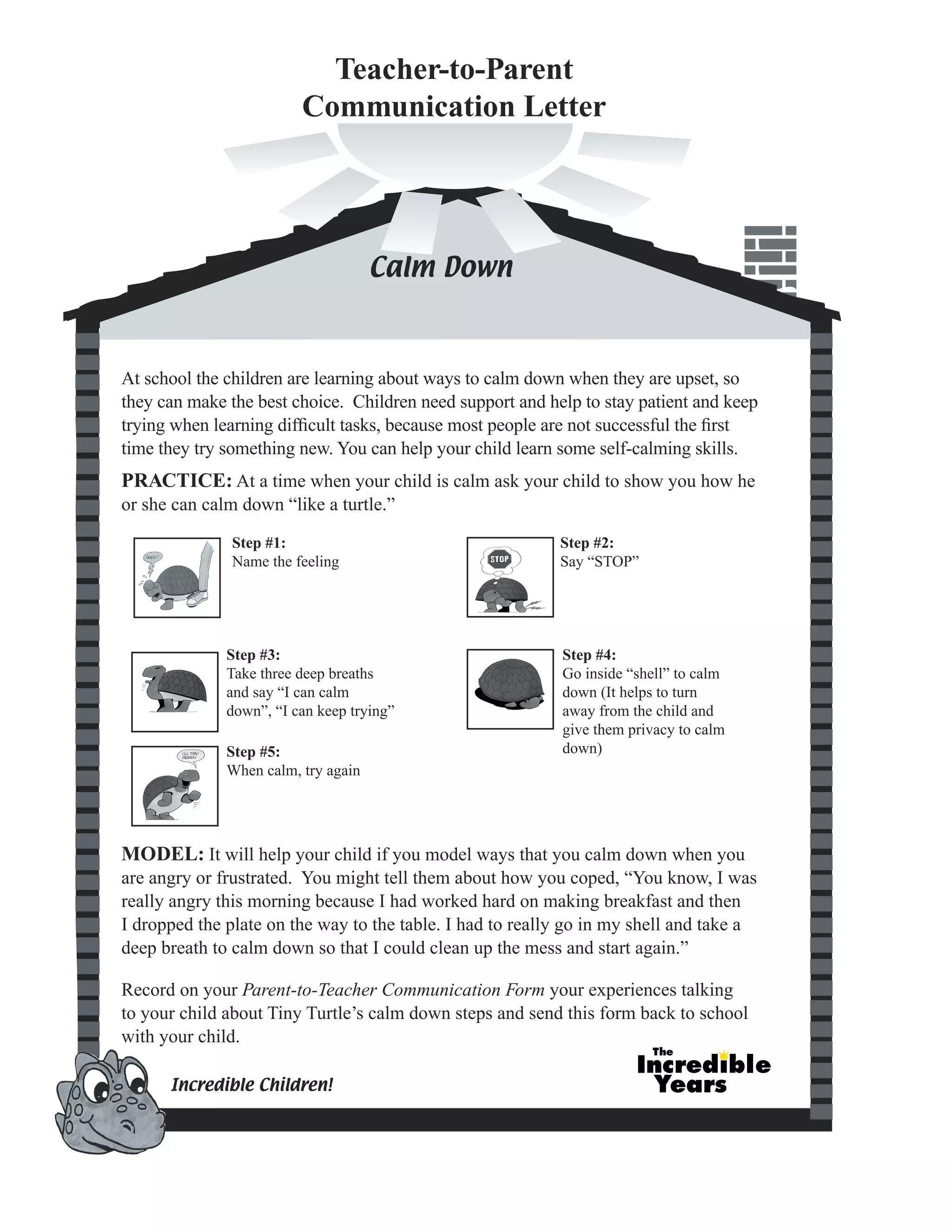 Teacher-Parent-letters_black.pdf | Parenting Children Aged 4-11 | Parenting