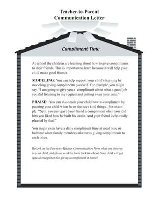 Teacher-Parent-letters_black.pdf | Parenting Children Aged 4-11 | Parenting