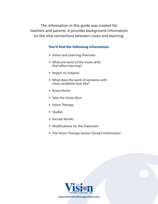 Teacher parent-vision-and-learning-guide-6-21-20102 | PDF | Eye and ...
