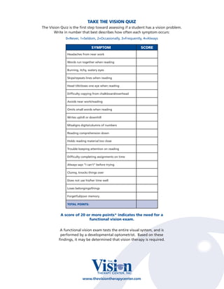 Teacher parent-vision-and-learning-guide-6-21-20102 | PDF | Eye and ...