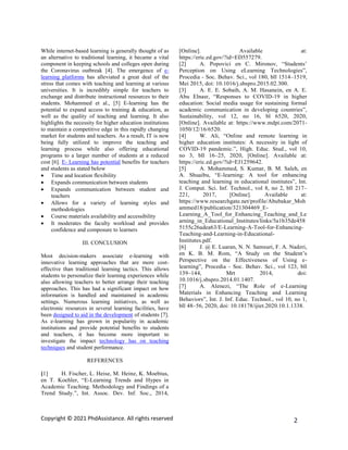 Teacher- Student E- Learning Effectiveness - Phdassistance | PDF