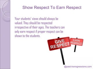 5 Tips To Maintain A Proper Teacher-Student Relationship | PPT