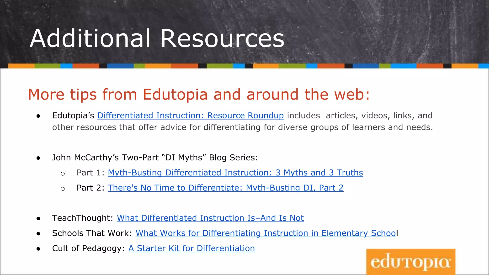 Teacher Tested Strategies for Differentiated Instruction | PPTX