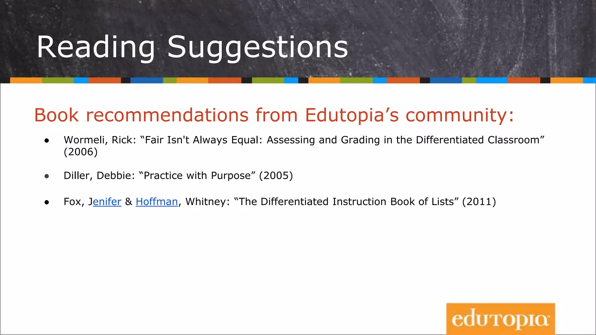 Teacher Tested Strategies for Differentiated Instruction | PPTX