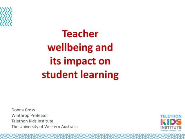Teacher wellbeing-and-student | PDF | Professional School ...