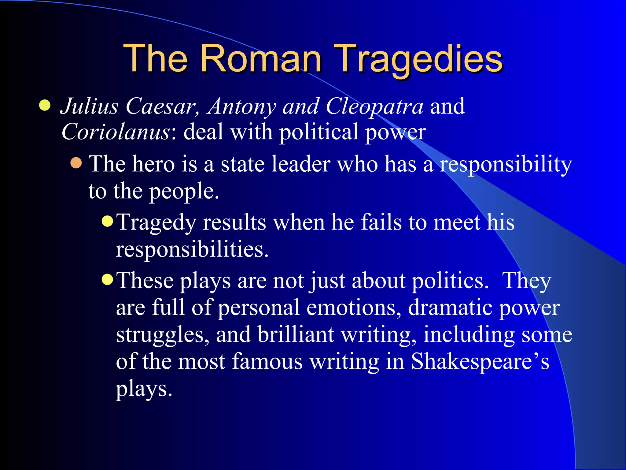 Shakespeare's Julius Caesar Background | PPT