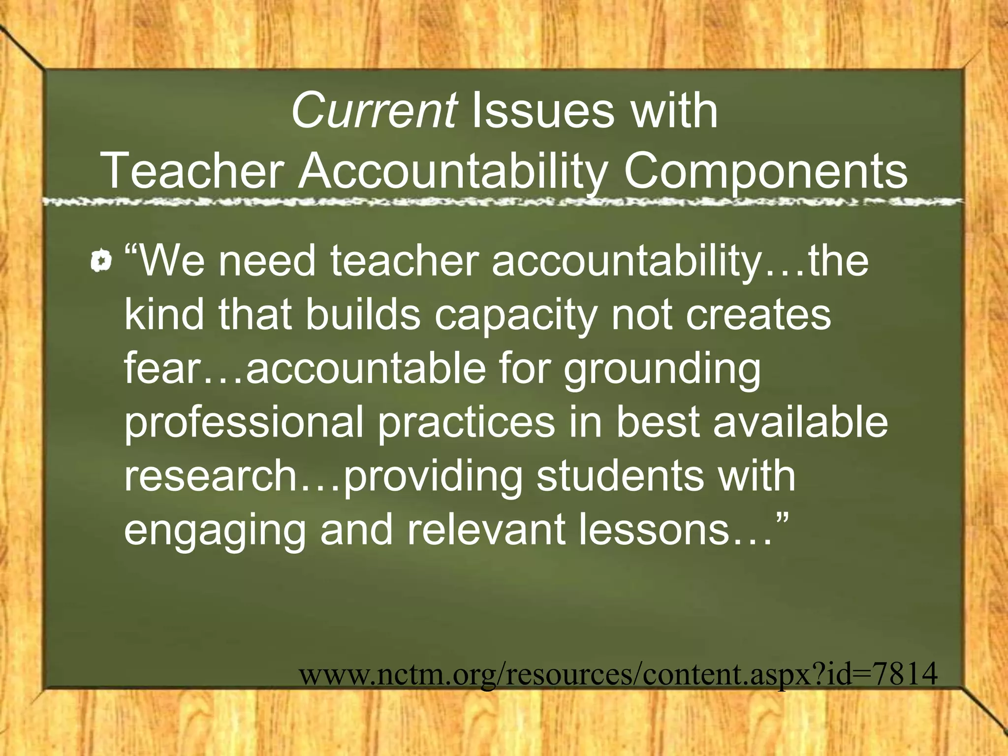 Teacher Accountability Research Powerpoint | PPTX