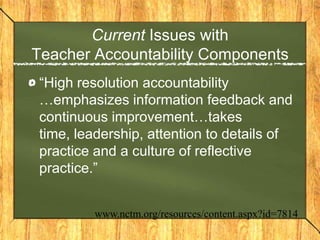 Teacher Accountability Research Powerpoint | PPTX