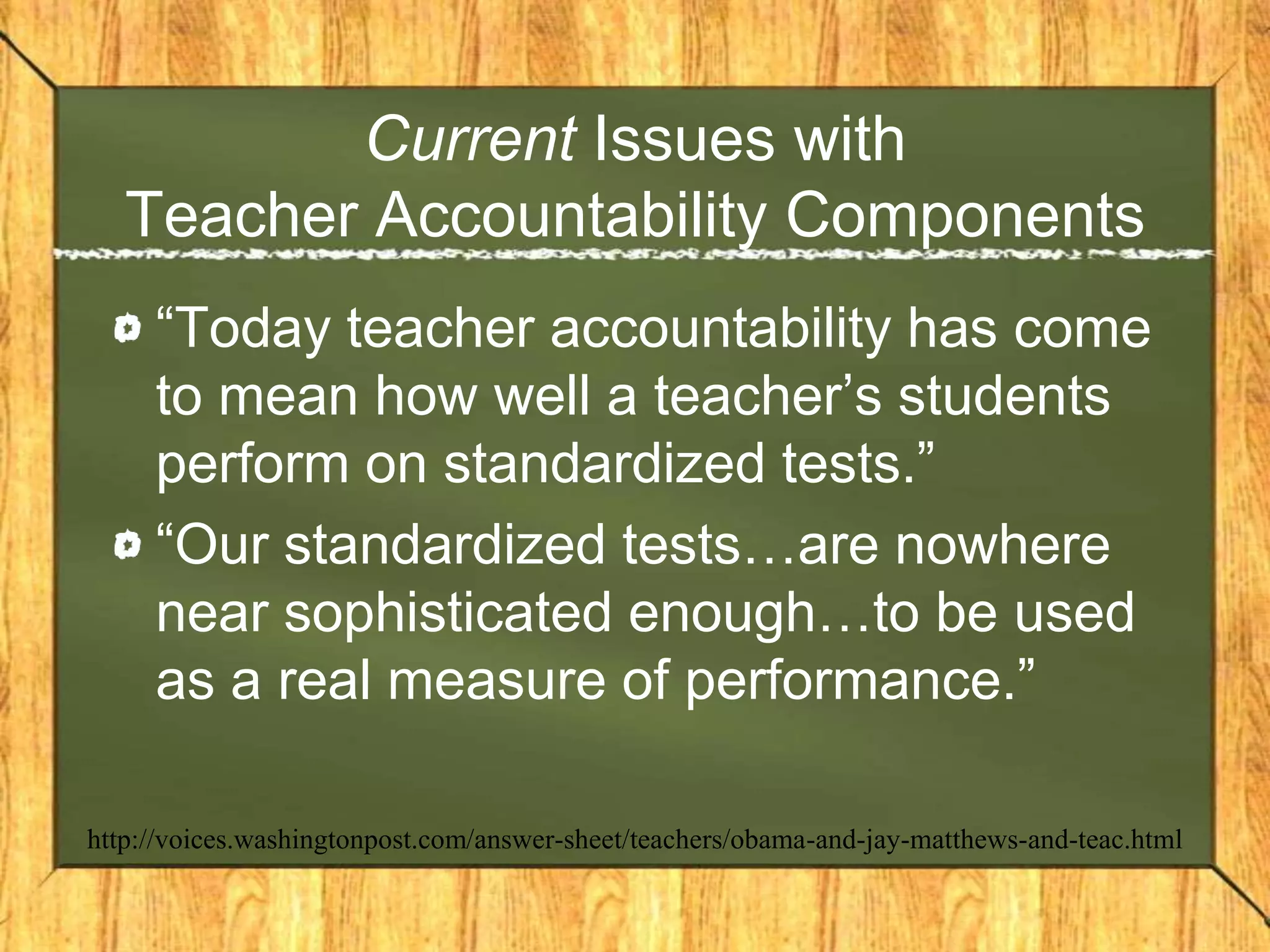 Teacher accountability research powerpoint | PPTX