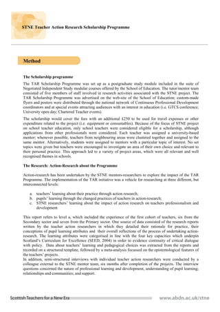 Teacher action research project summary report | PDF