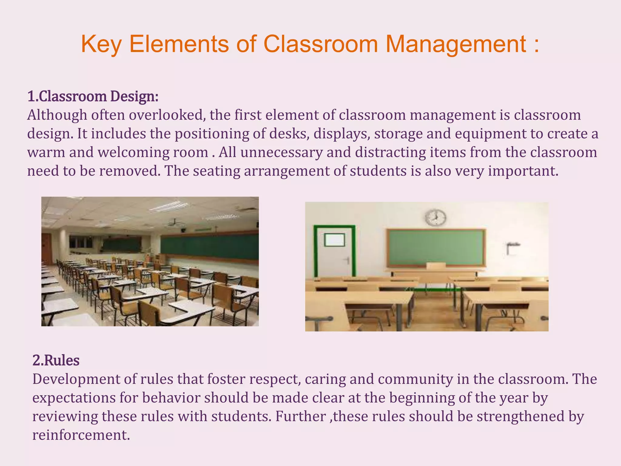 Teacher and classroom management | PPTX