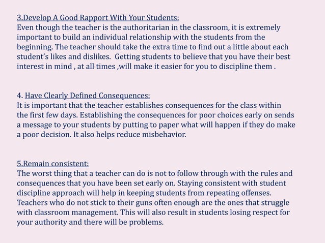 Teacher and classroom management | PPTX