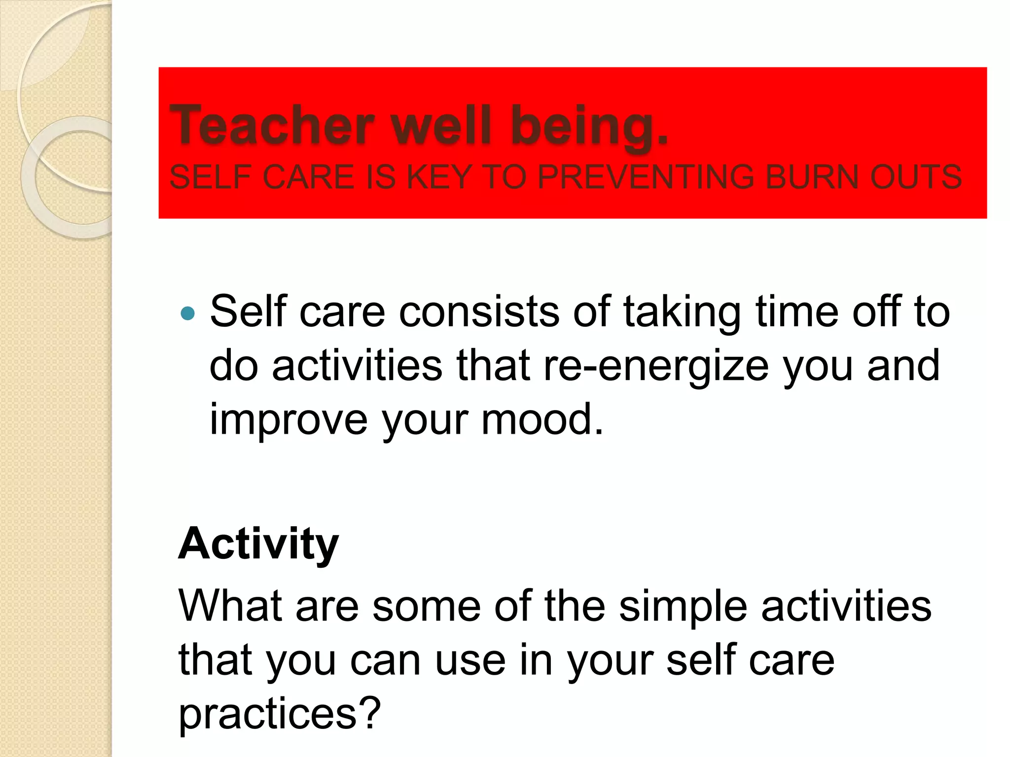 Teacher and Learner Well being in competence based learning | PPTX