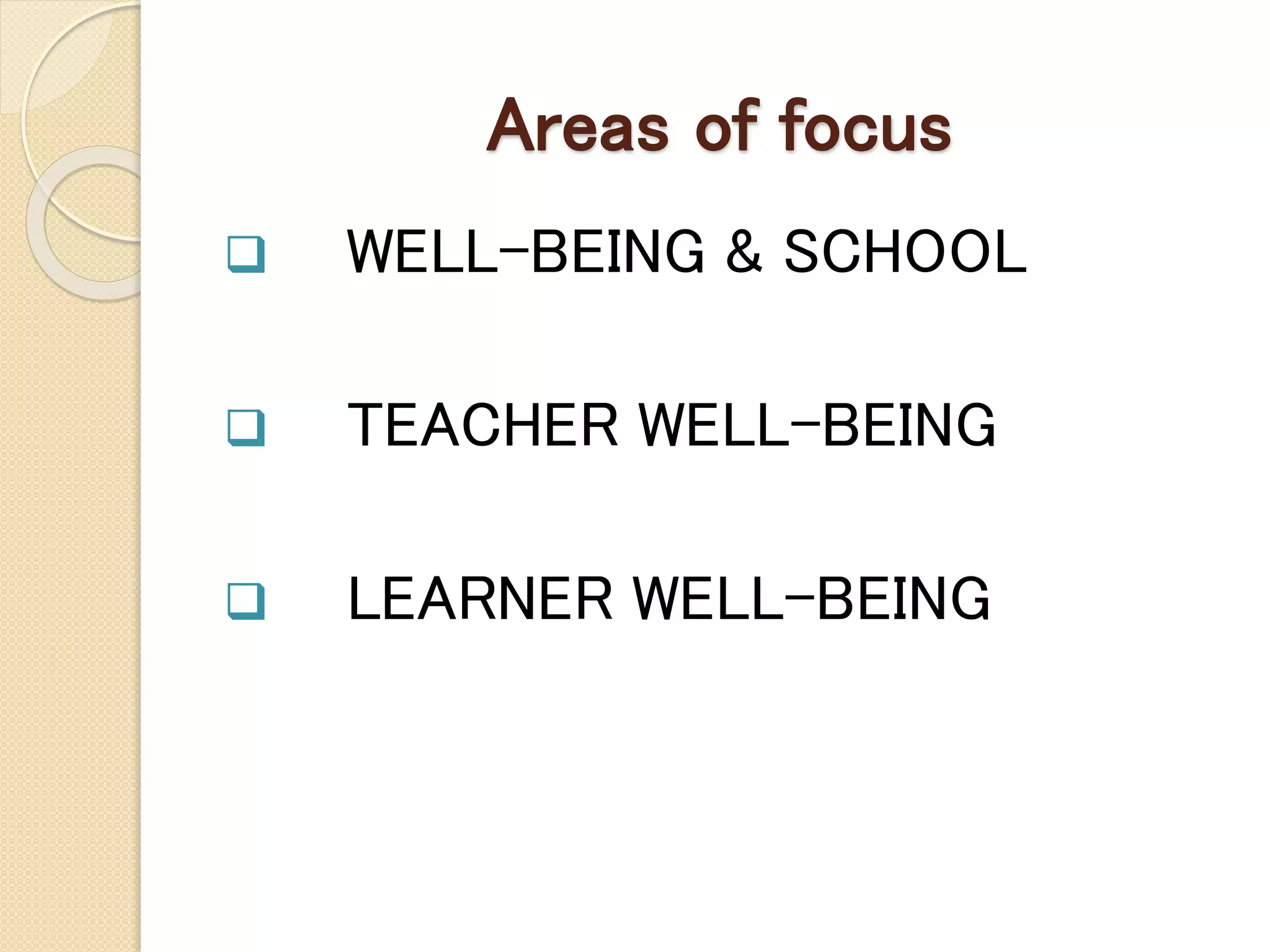 Teacher and Learner Well being in competence based learning | PPTX