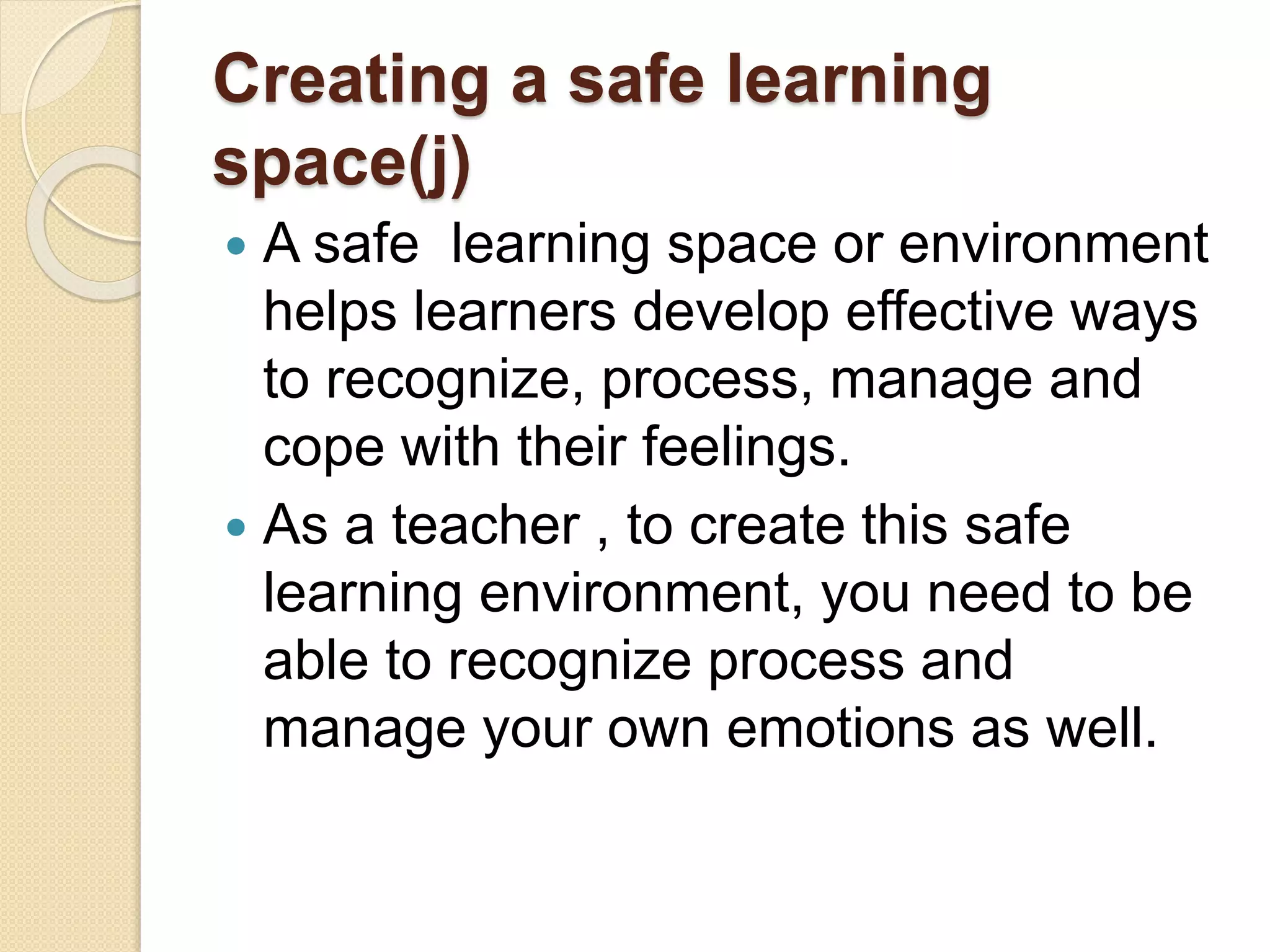 Teacher and Learner Well being in competence based learning | PPTX