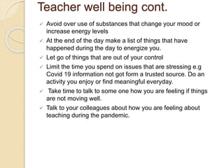 Teacher and Learner Well being in competence based learning | PPTX