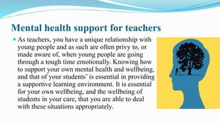 Teacher and student mental health | PPTX