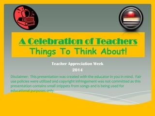 Teacher appreciation presentation 14 | PPT