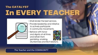 Teacher as a Catalyst, Mentor and Educator | PPTX