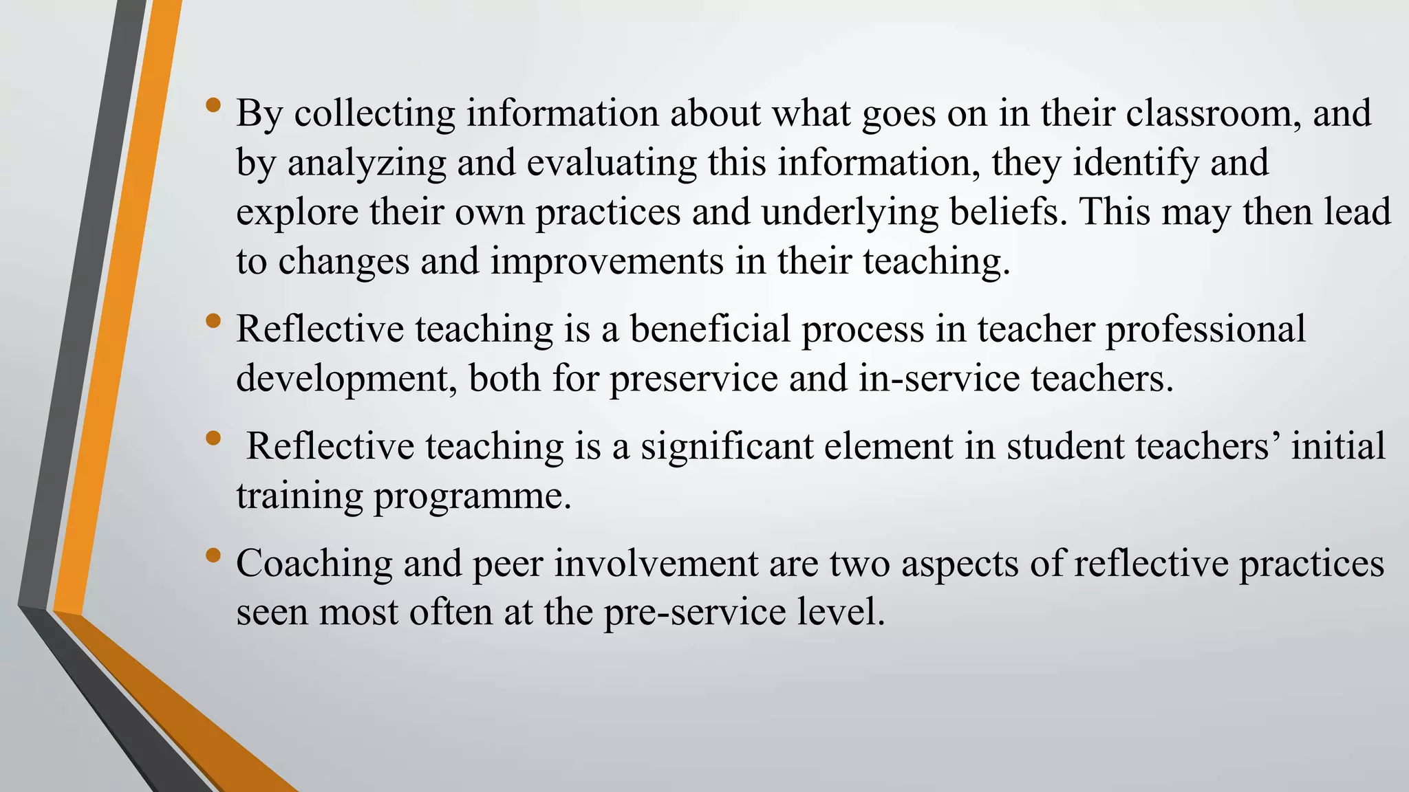 Teacher as a reflective practitioner | PPTX