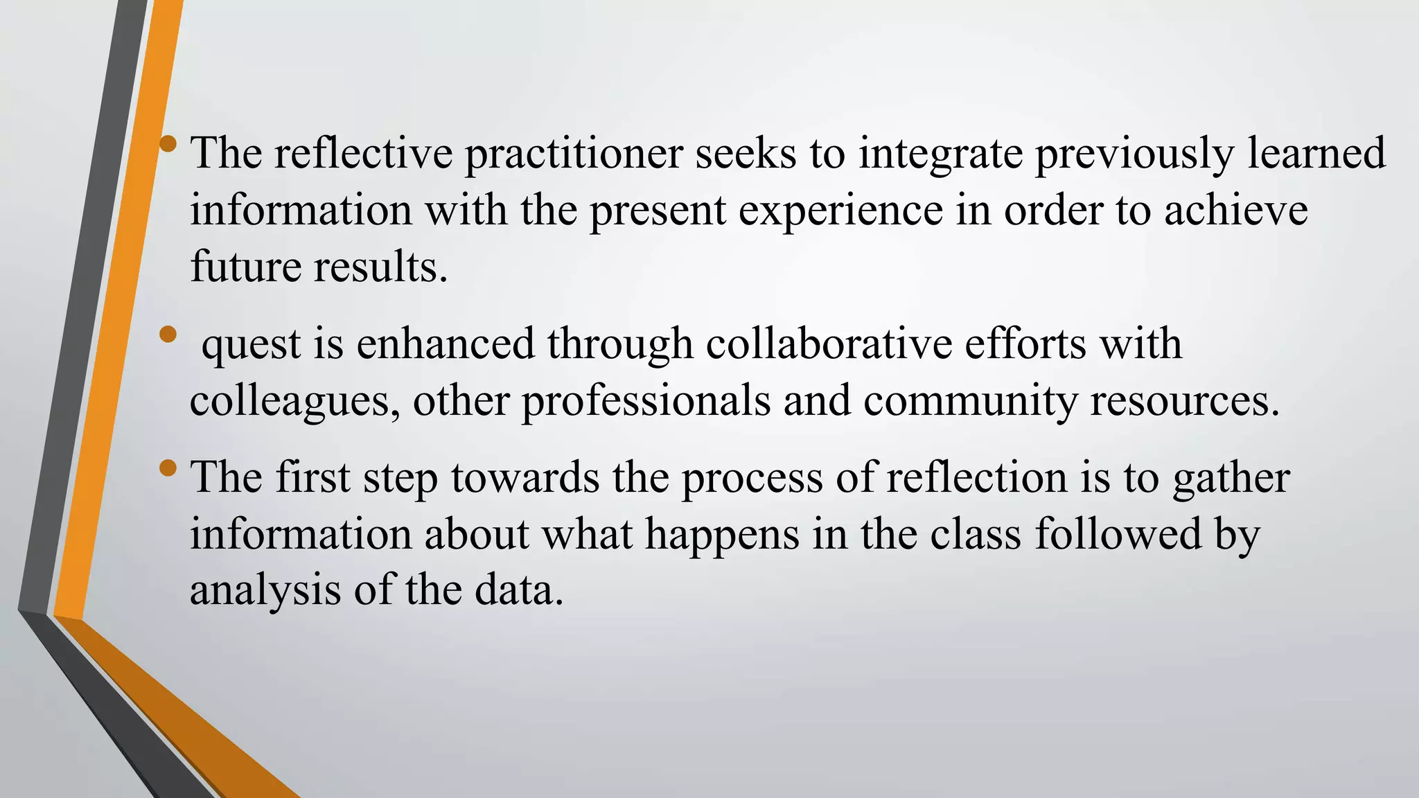 Teacher as a reflective practitioner | PPTX