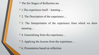 Teacher as a reflective practitioner | PPTX