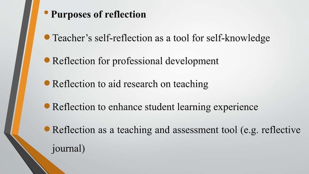 Teacher as a reflective practitioner | PPTX | Video Production | Content Production
