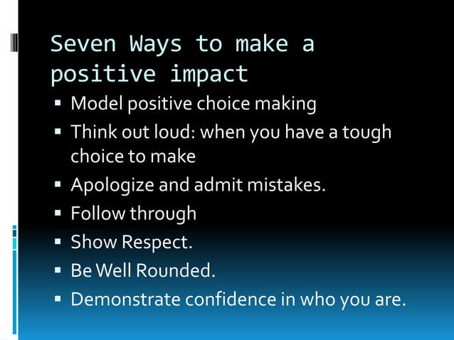 Teacher as a role model | PPTX